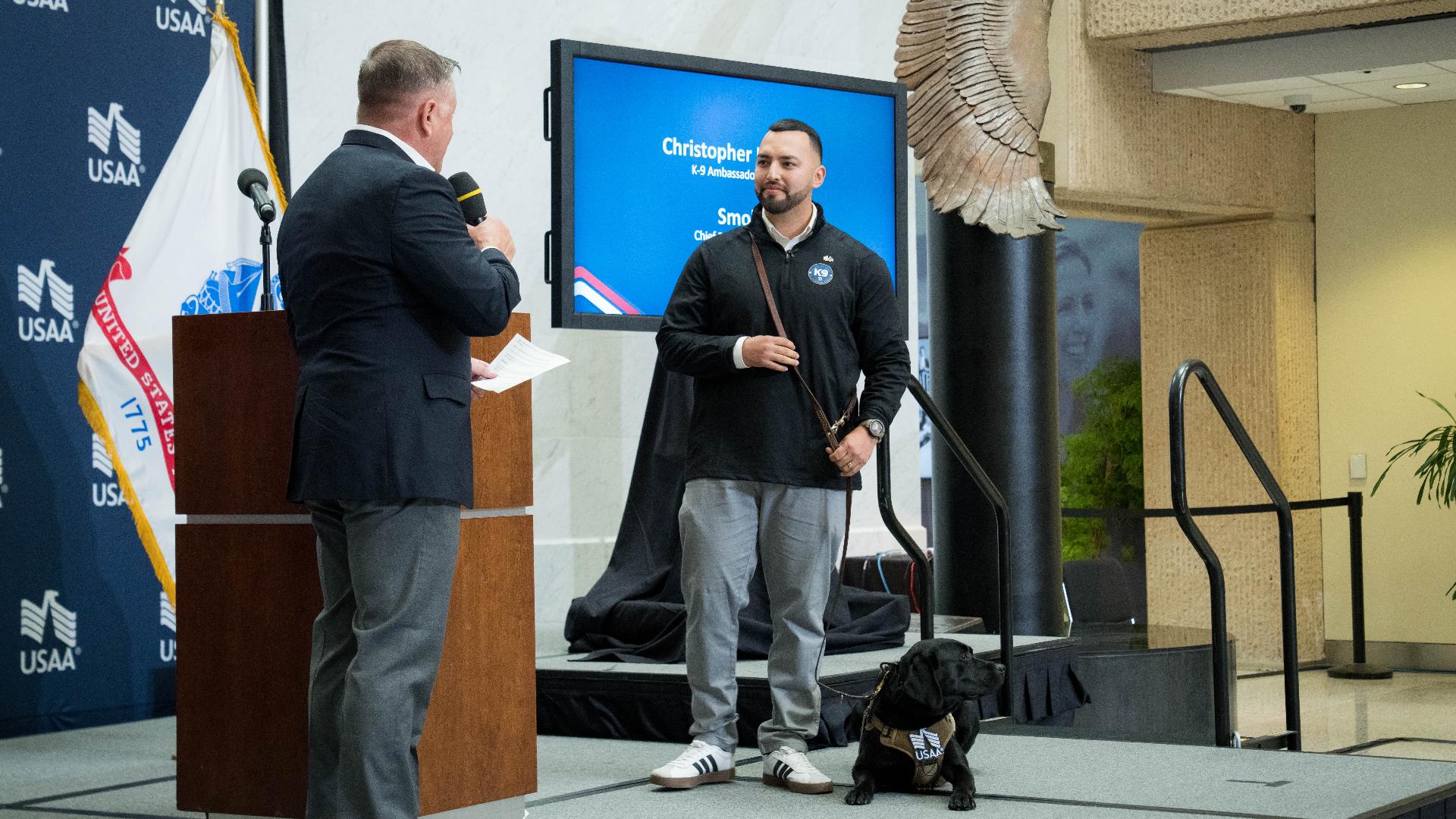 USAA names therapy dog Smoky its first Chief Pawsitivity Officer ...