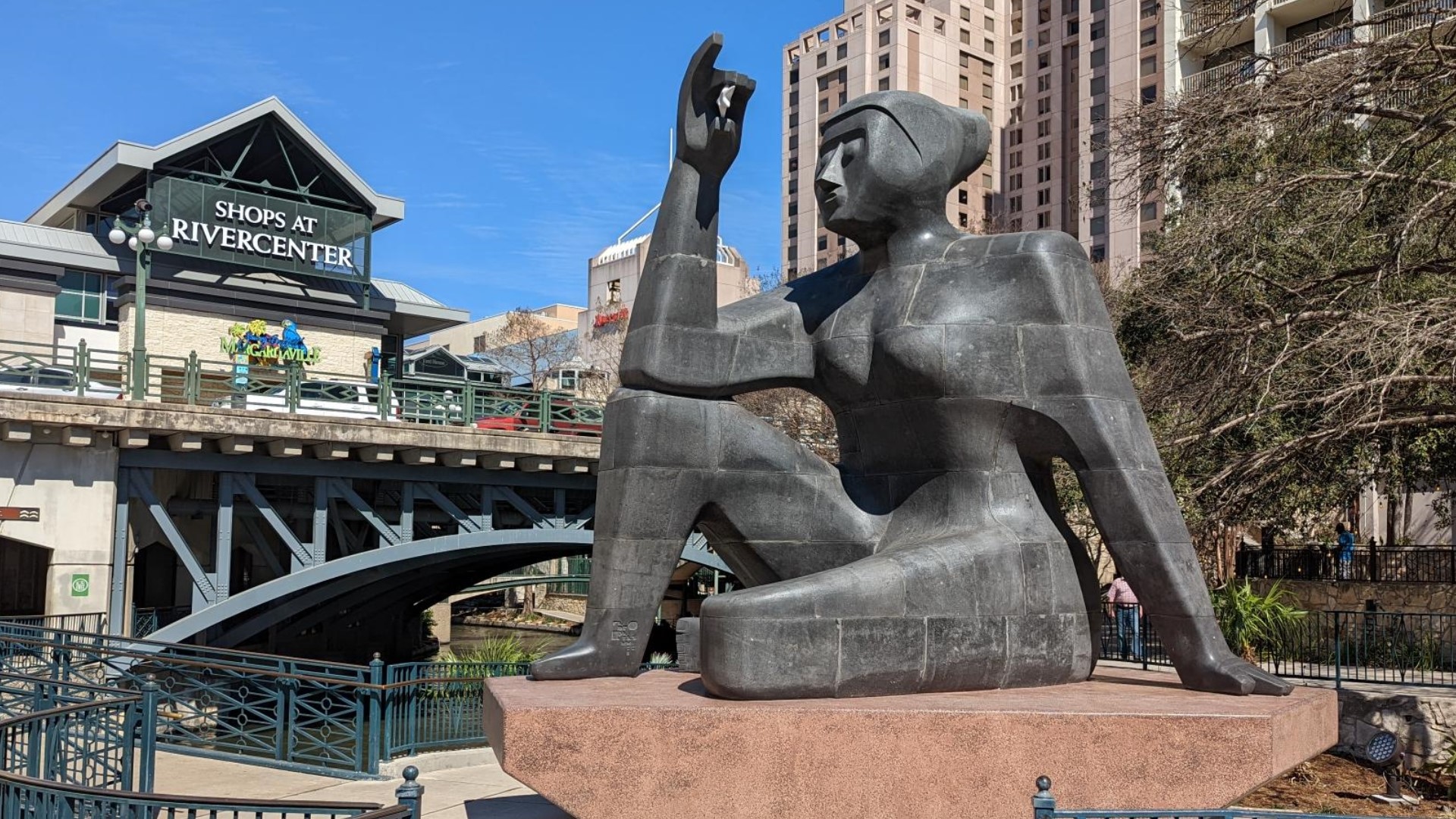 New sculpture called Stargazer (Citlali) installed on River Walk ...