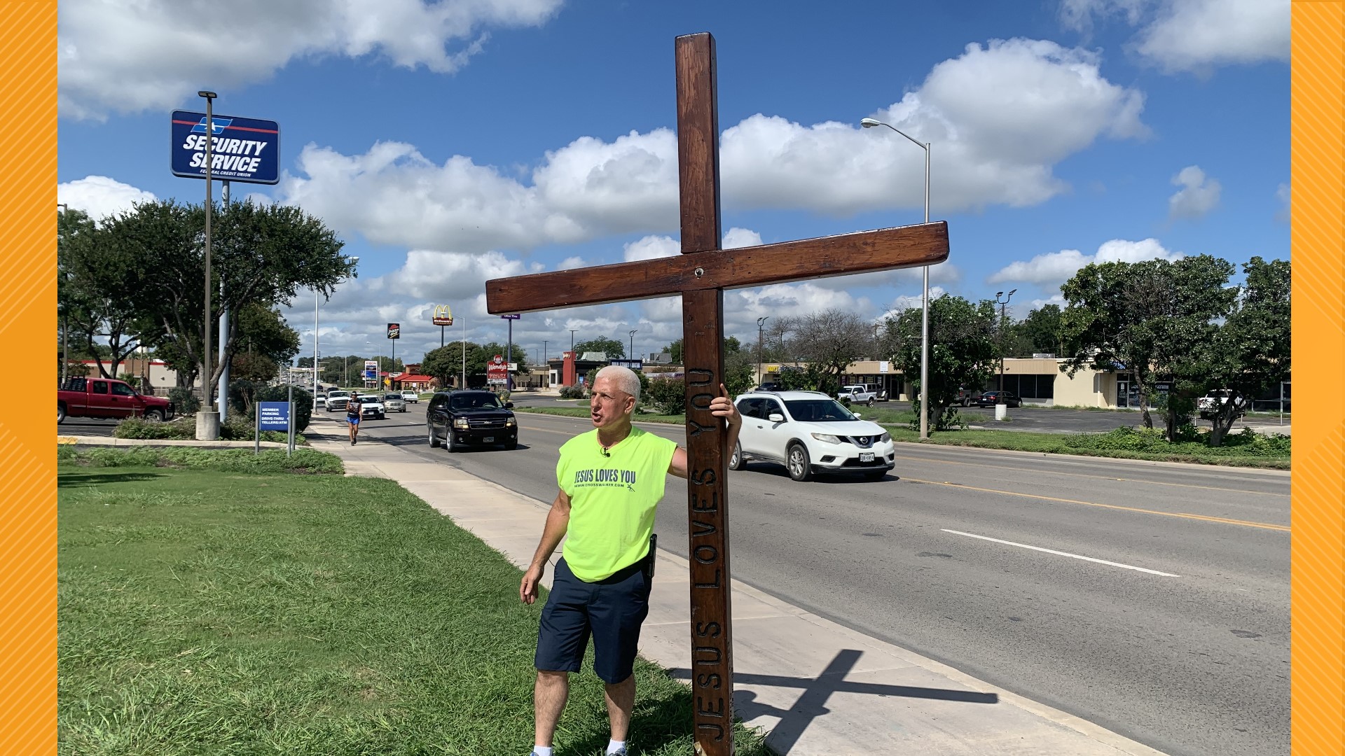 'There are people that love them': Uvalde County EMT carries cross to ...