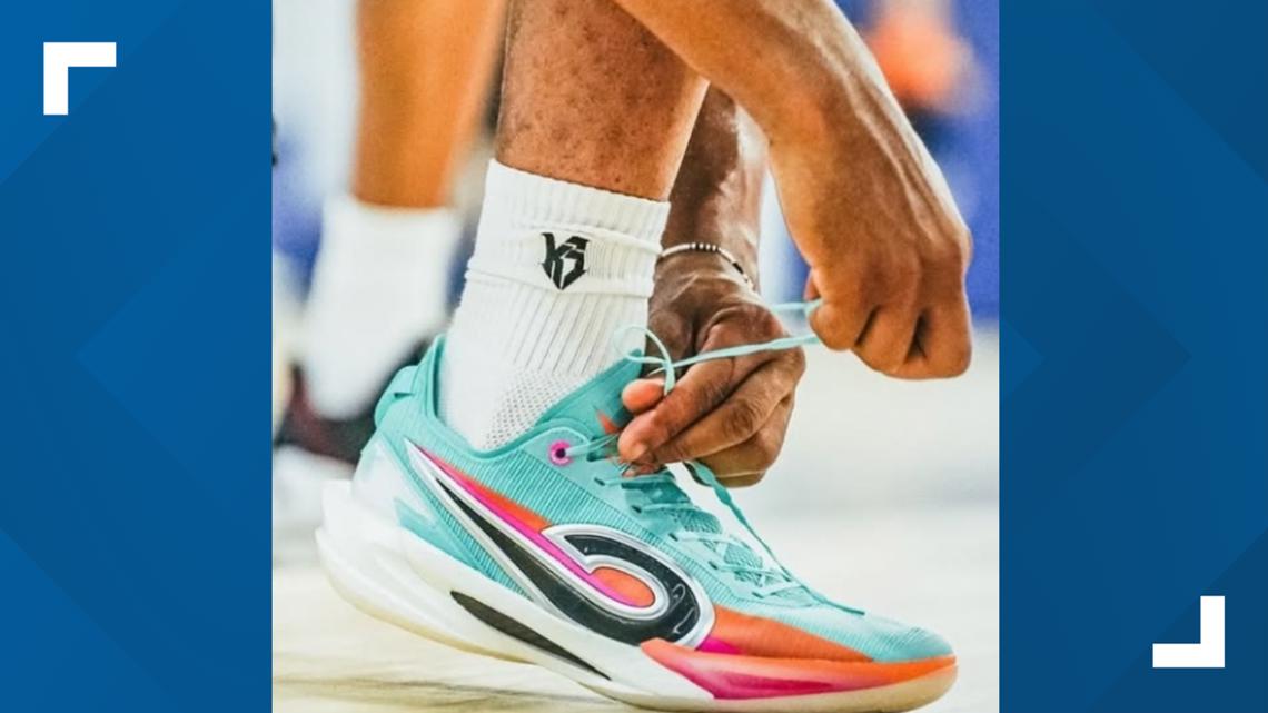 Sneaker company Qiaodan reveals new Spurs' Keldon Johnson shoes | kens5.com
