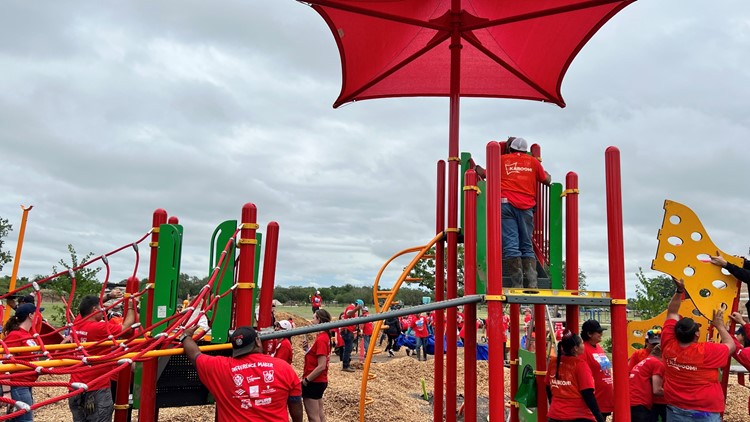 Spurs unveil Uvalde community-built playground | kens5.com