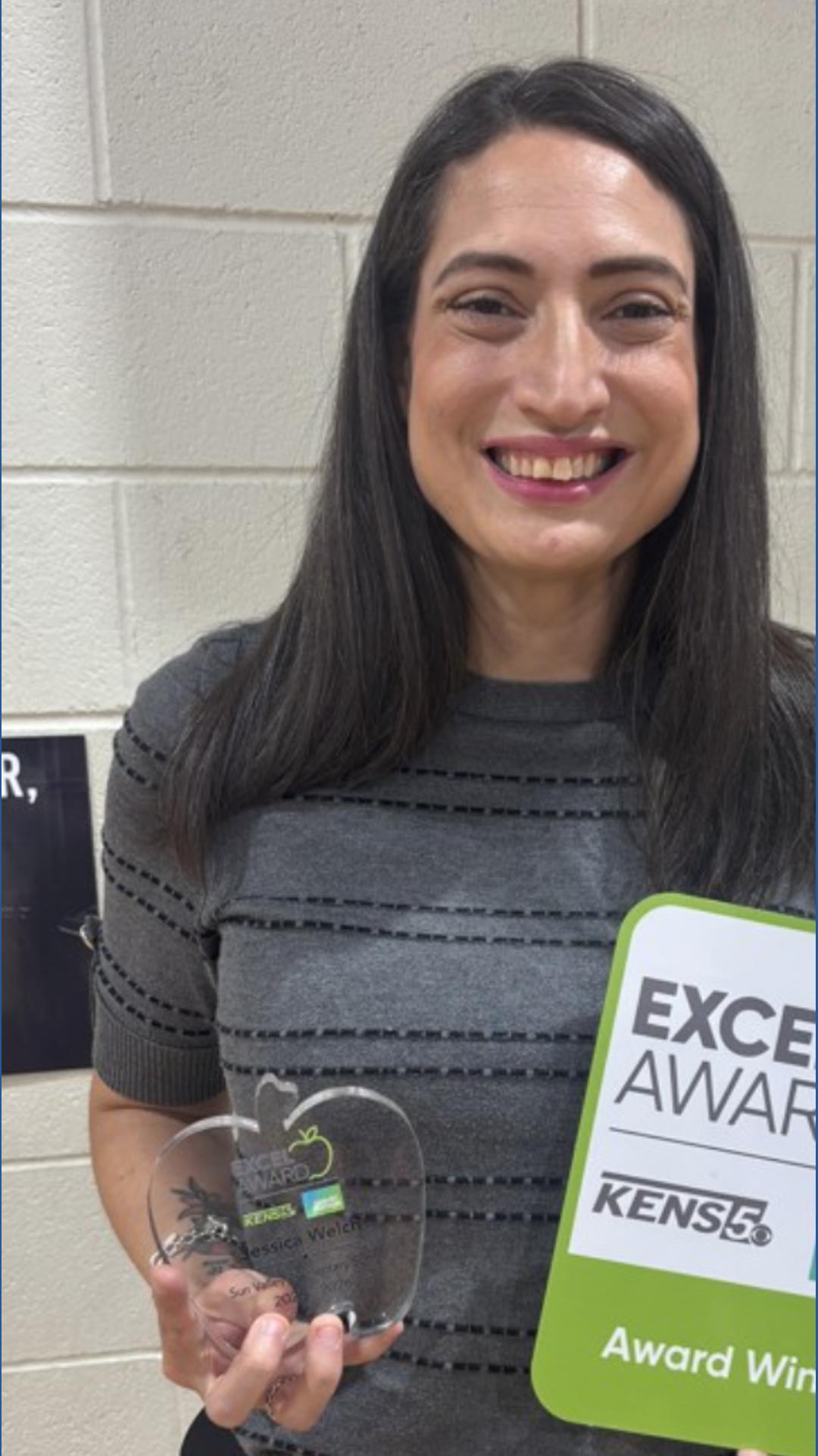 Jessica Welch wins KENS 5 EXCEL Award for Southwest ISD | kens5.com
