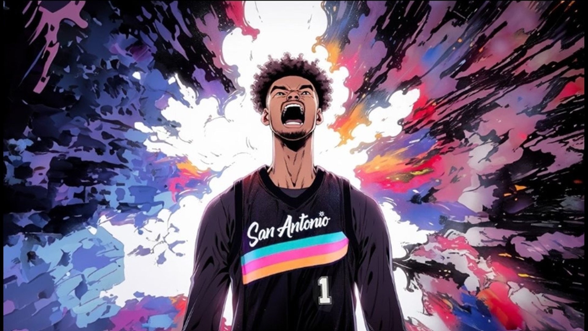 LOOK: Fan creates incredible anime-inspired Spurs digital | kens5.com