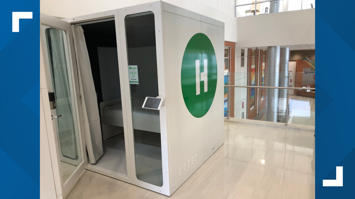 Relaxation pods set up for Methodist Hospital staff | kens5.com