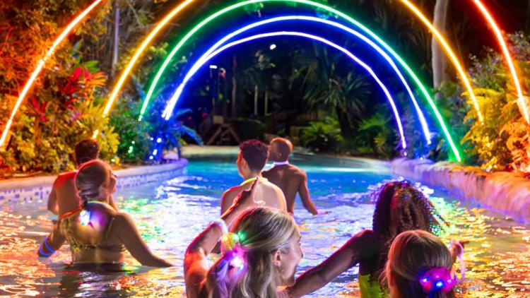 AquaGlow lights up San Antonio nights at SeaWorld | kens5.com