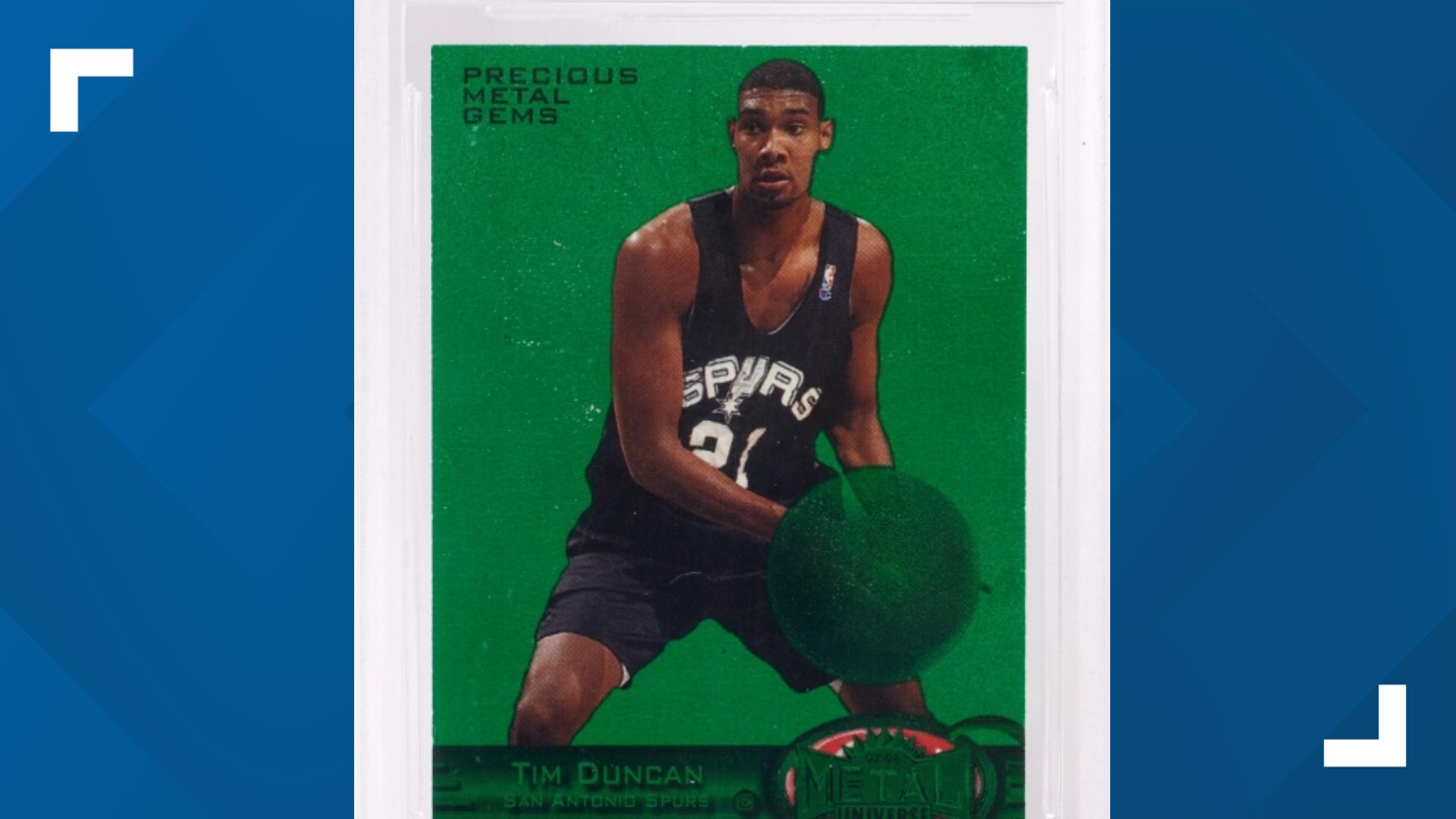 Incredibly rare Tim Duncan basketball rookie card featured as | kens5.com