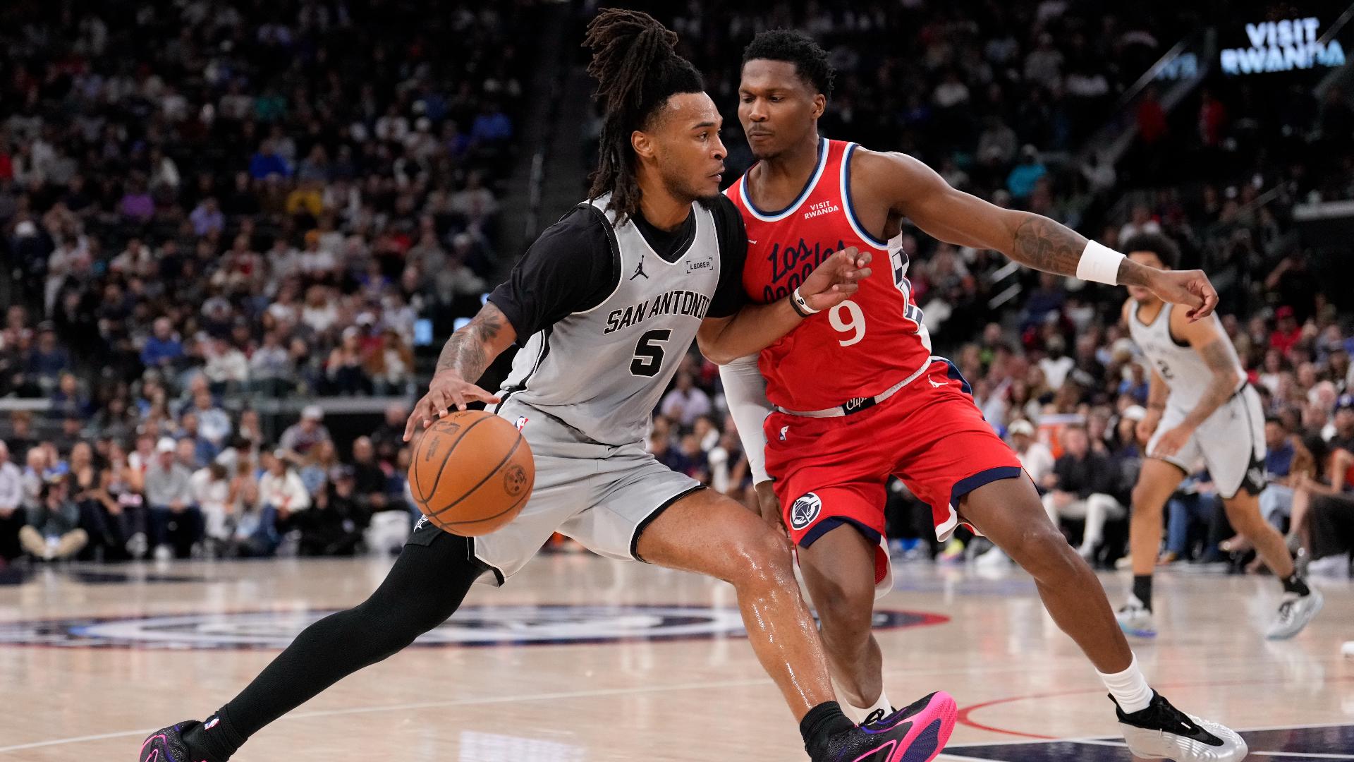 Spurs roll past the Clippers 118-99 without Victor Wembanyama for 11th ...