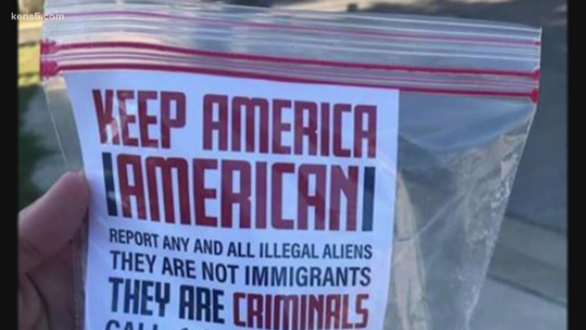 Anti-immigrant propaganda found in quiet Schertz neighborhood | kens5.com