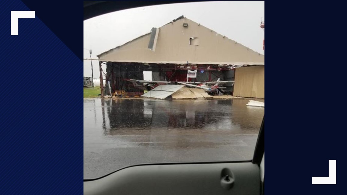 Photos: Castroville Airport damaged by storm, winds | kens5.com