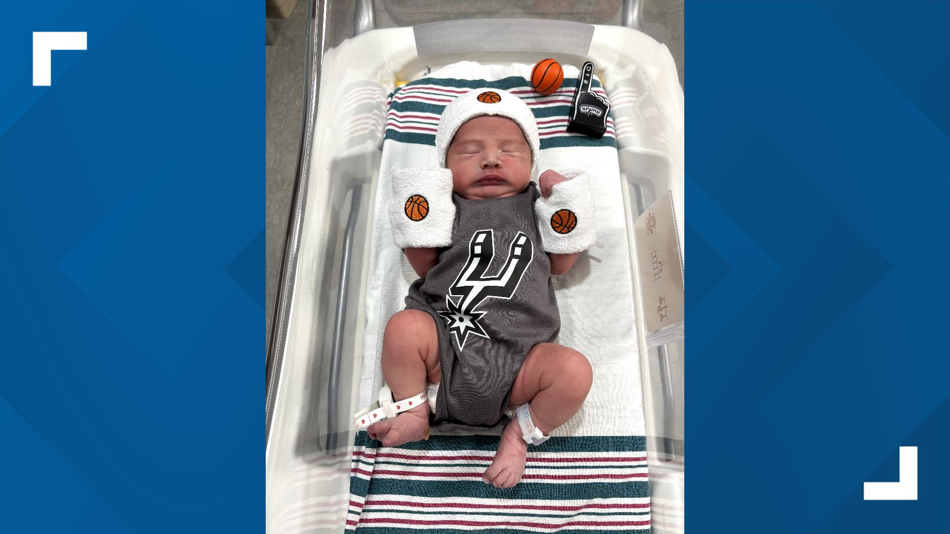 Spurs spirit starts early as San Antonio newborns suited up for NBA ...