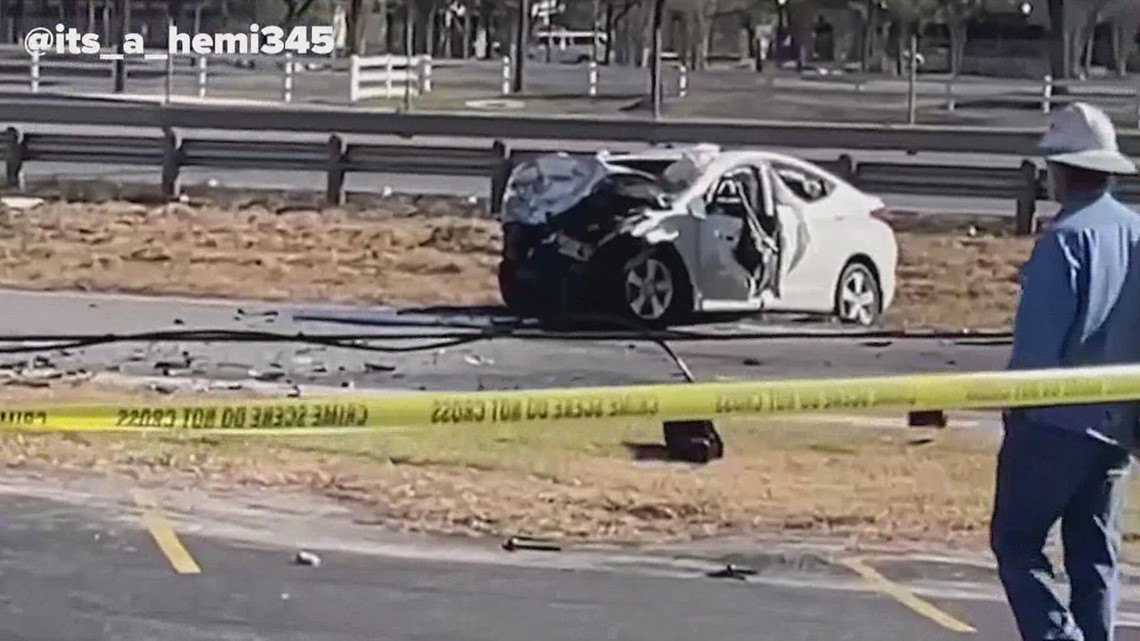 Woman hospitalized after head-on crash, police say | kens5.com