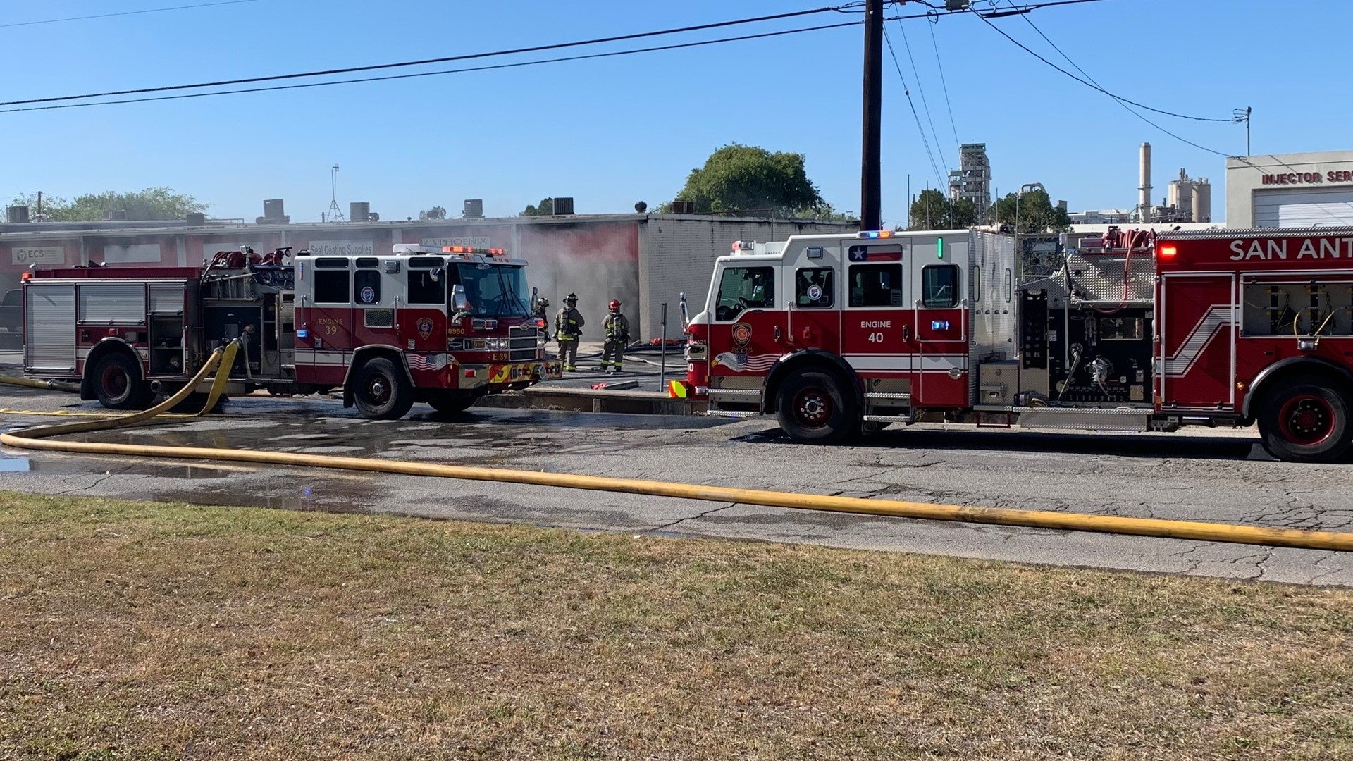 Around 100 firefighters respond to large structure fire | kens5.com