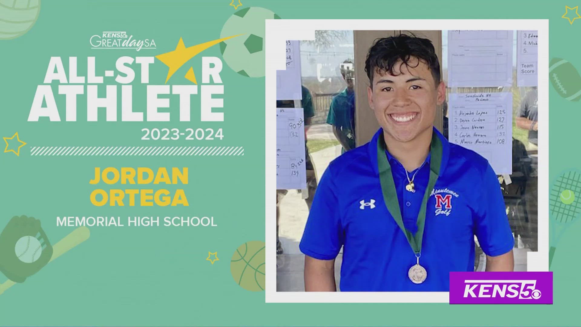 All-Star Athlete: Memorial High School's Jordan Ortega | Great Day SA ...