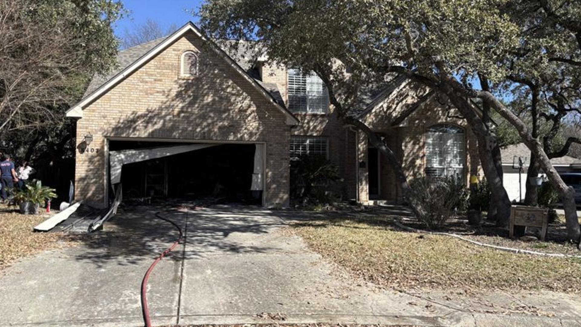 Garage fire spreads to second floor of northwest San Antonio home ...