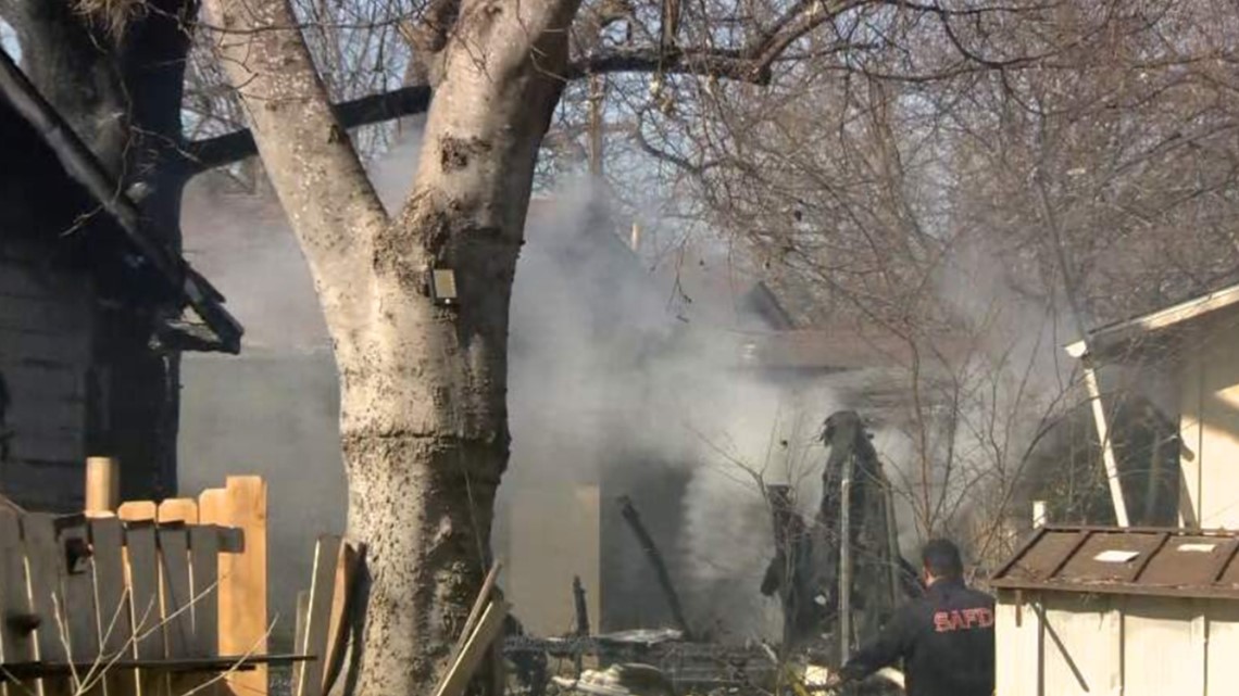 Three homes destroyed in fire on city's west side; eight people ...