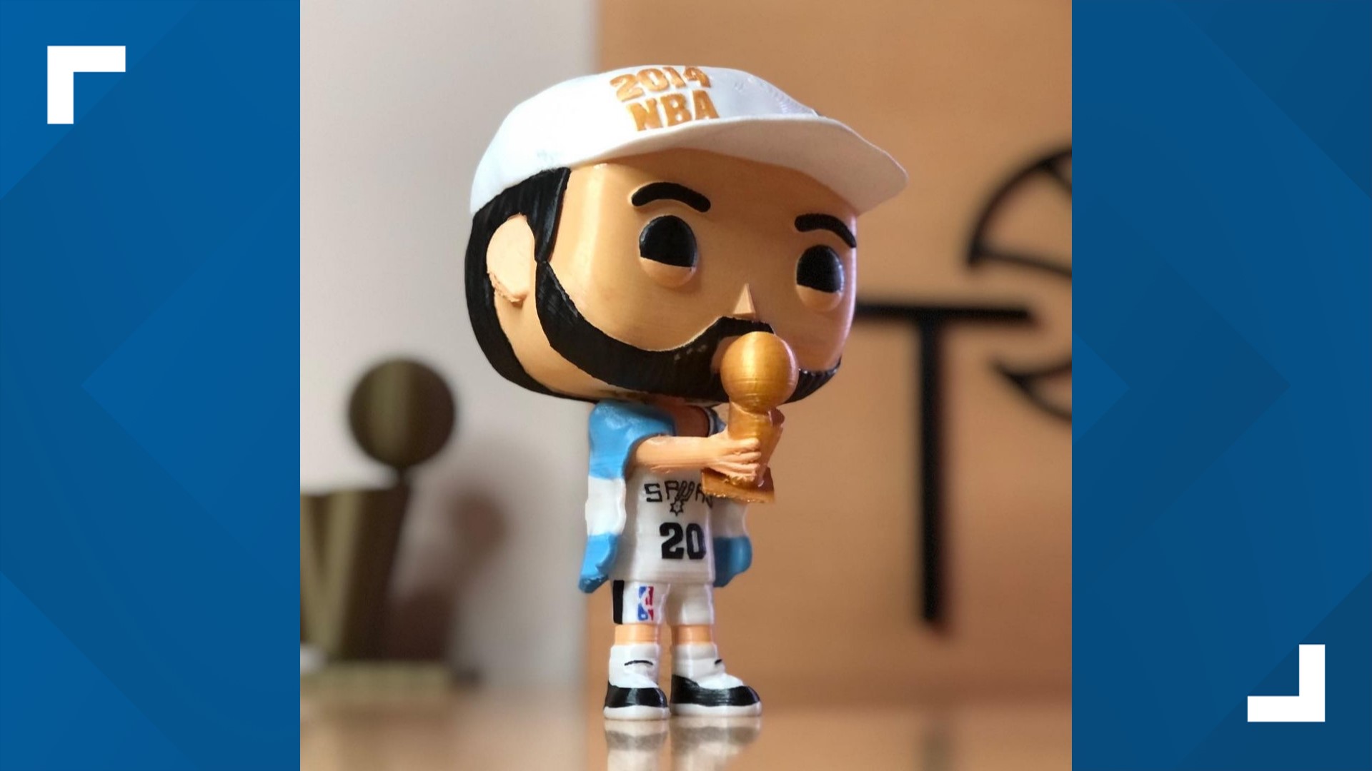 Check out this custom Spurs Manu Ginobili Funko POP | kens5.com
