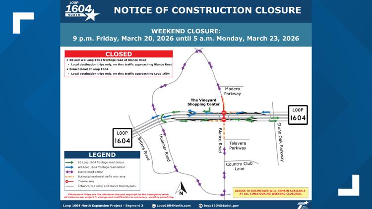 San Antonio's Blanco Road and Loop 1604 to see traffic changes with new ...