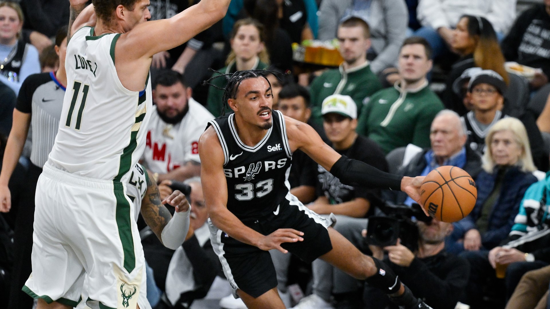 With Wembanyama at center and Tre Jones starting, Spurs improving ...