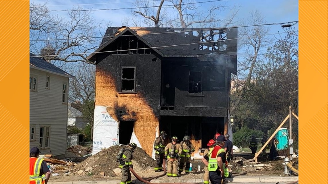 Officials suspicious after unfinished building catches on fire | kens5.com