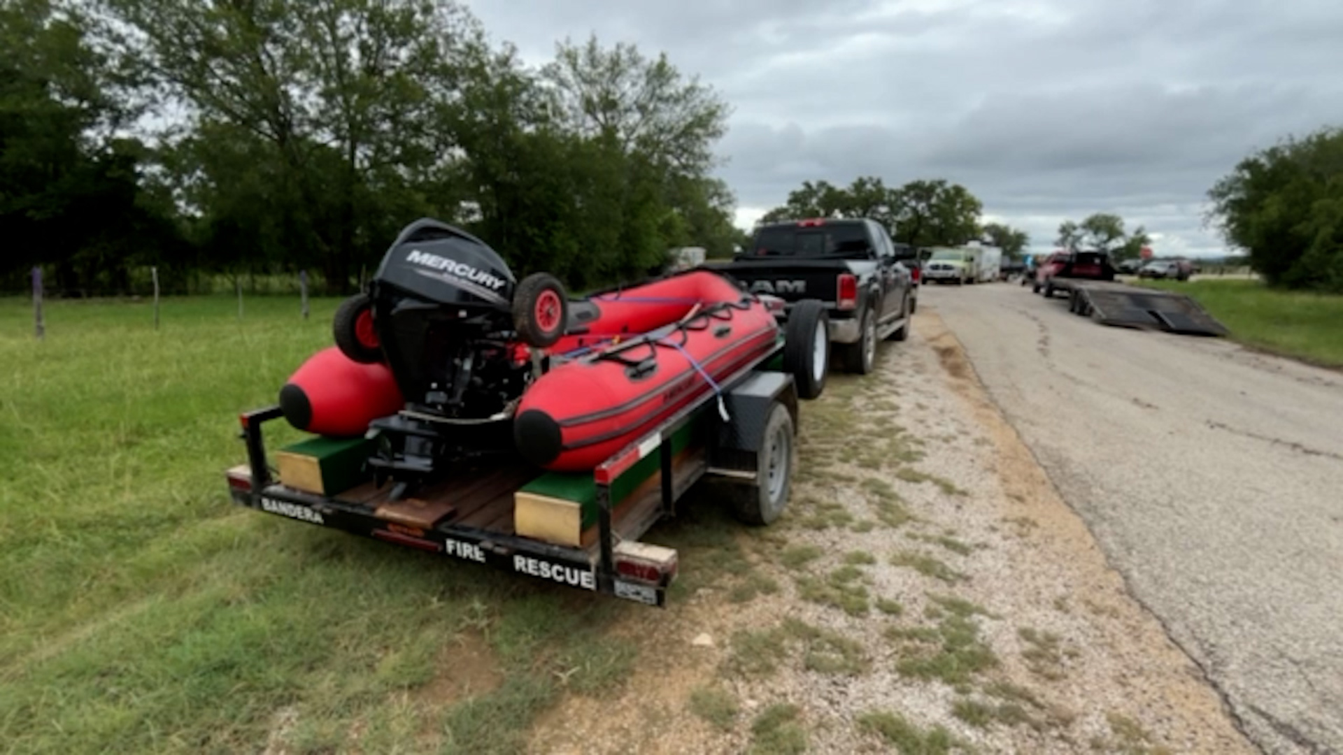 Search underway after vehicle was swept away in floodwaters in Bandera ...