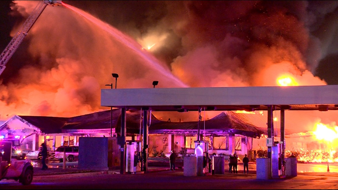 Massive fire destroys east-side truck stop | kens5.com