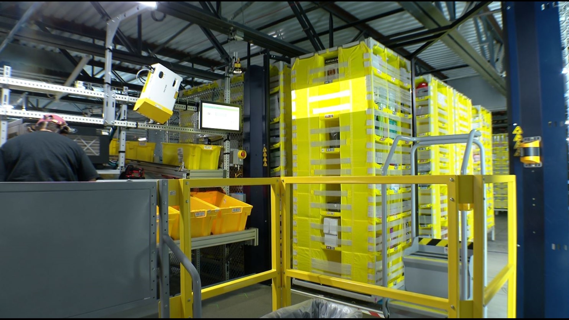 An inside look at San Antonio's first Amazon Robotics Fulfillment ...