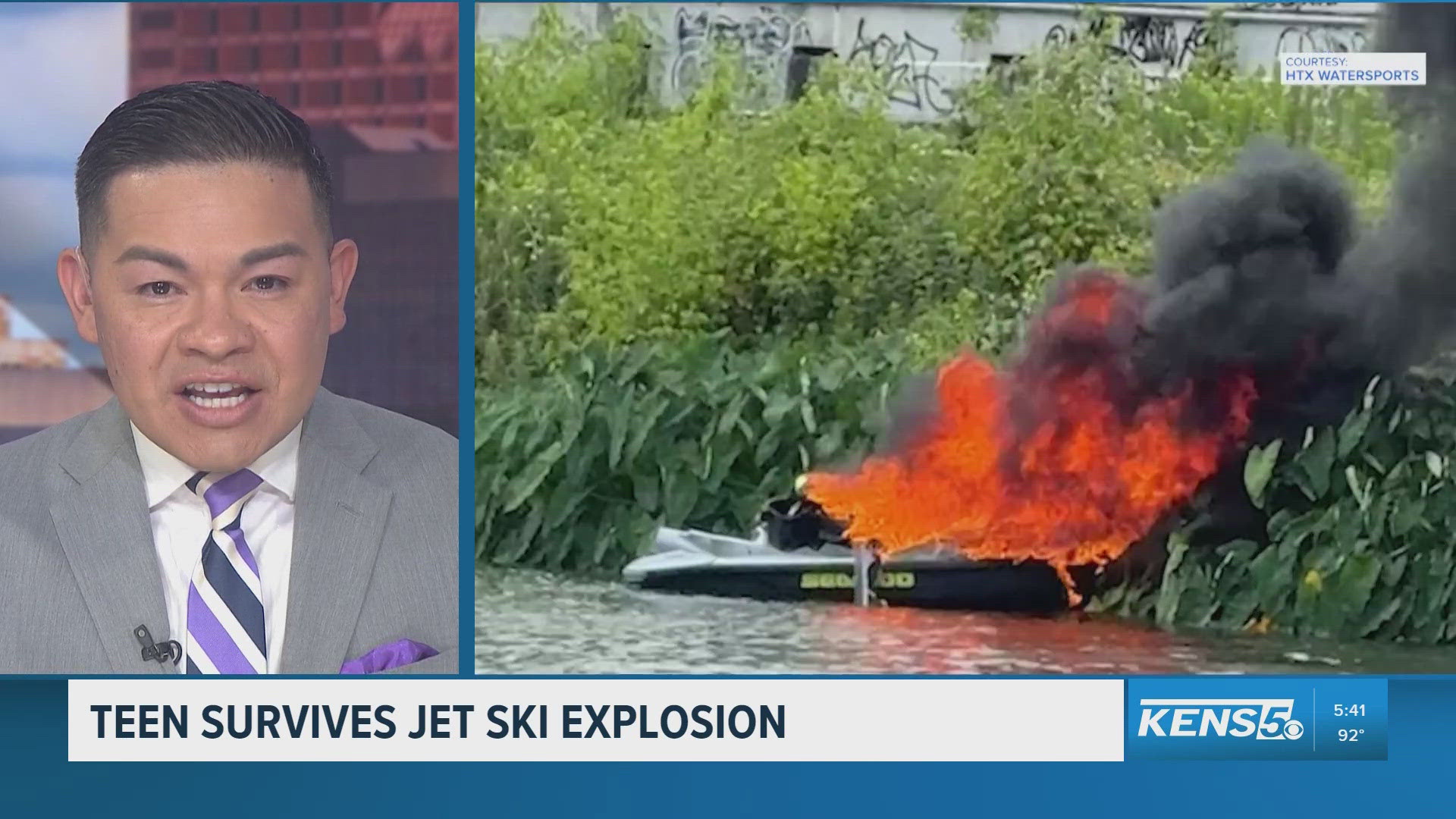 17-year-old Houston teen survives jet ski explosion with no injuries ...