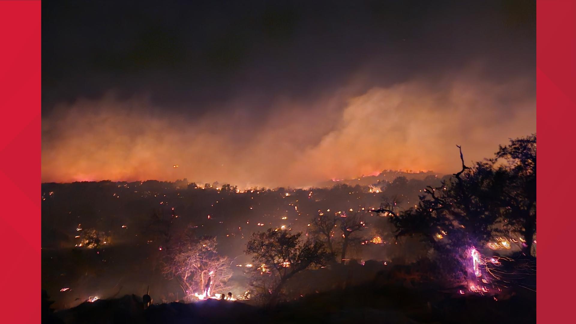 Hill Country fire 100% contained after burning more than 1,100 acres in ...