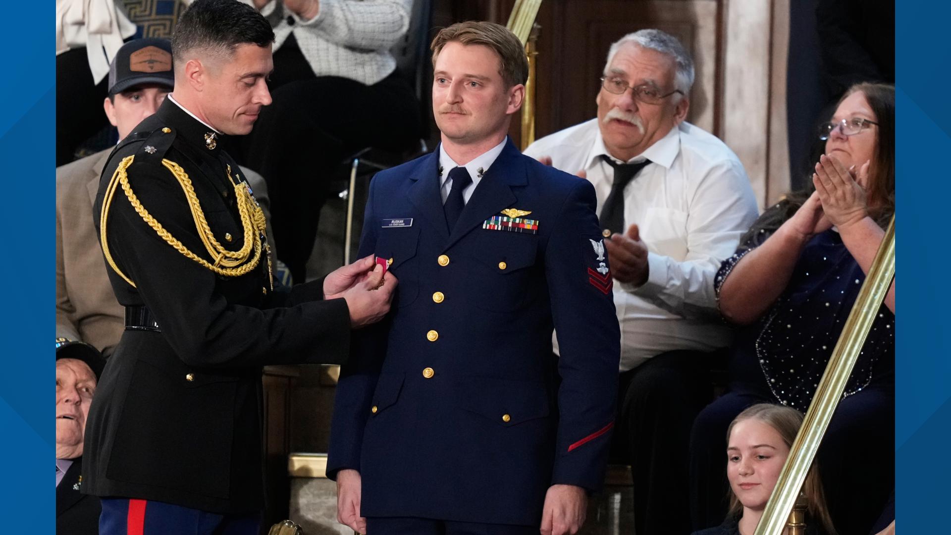 Who is Scott Ruskan, the Coast Guard swimmer honored by President Trump ...