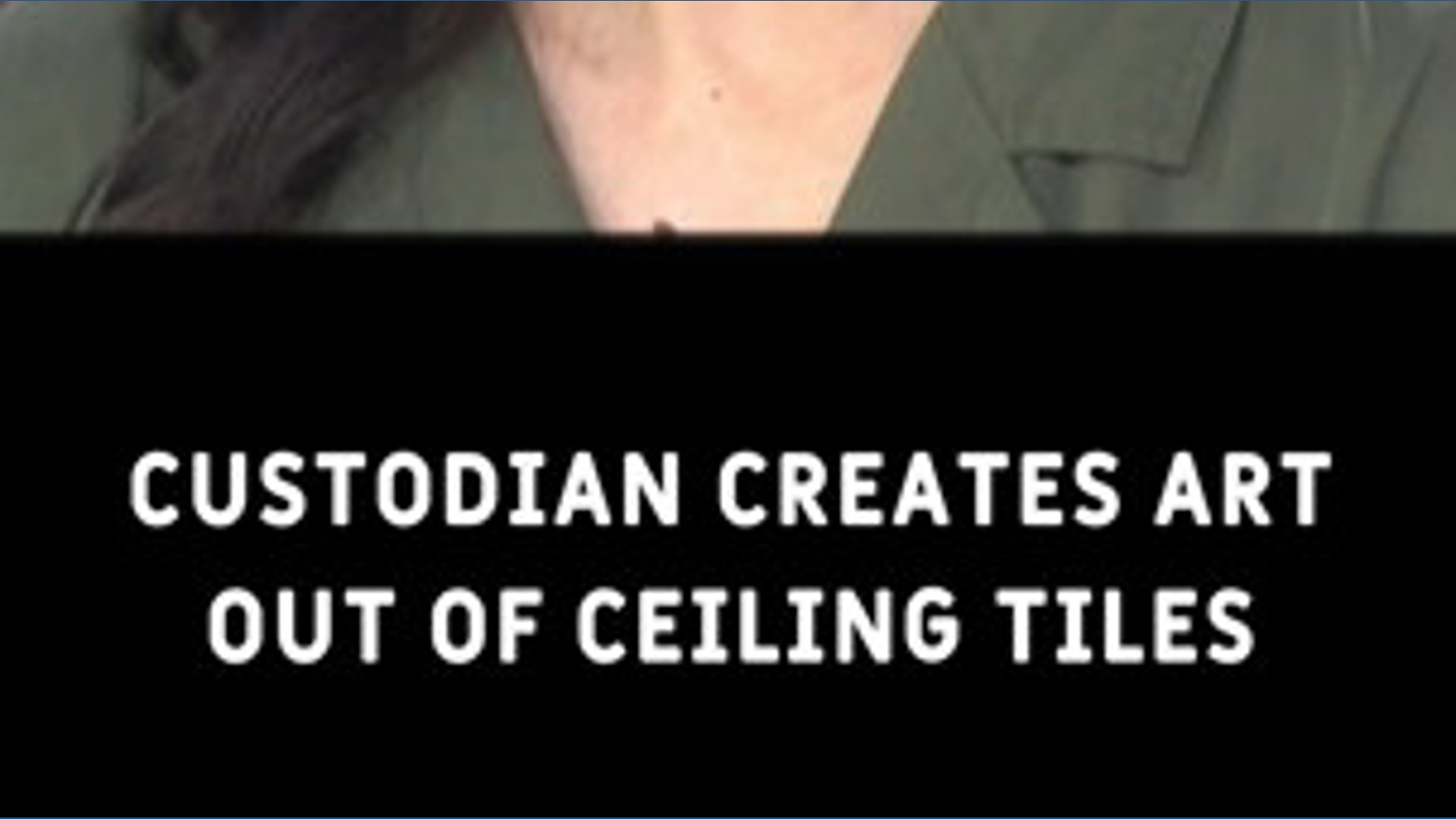 School custodian creates art out of ceiling tiles | kens5.com