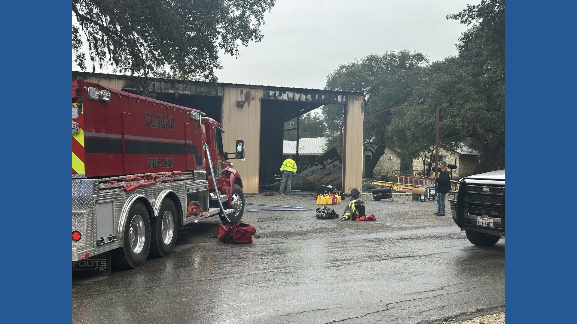 Several Texas fire departments respond after construction project left ...