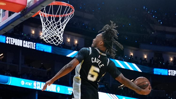 Stephon Castle impressed judges as he made Dunk Contest Finals | kens5.com