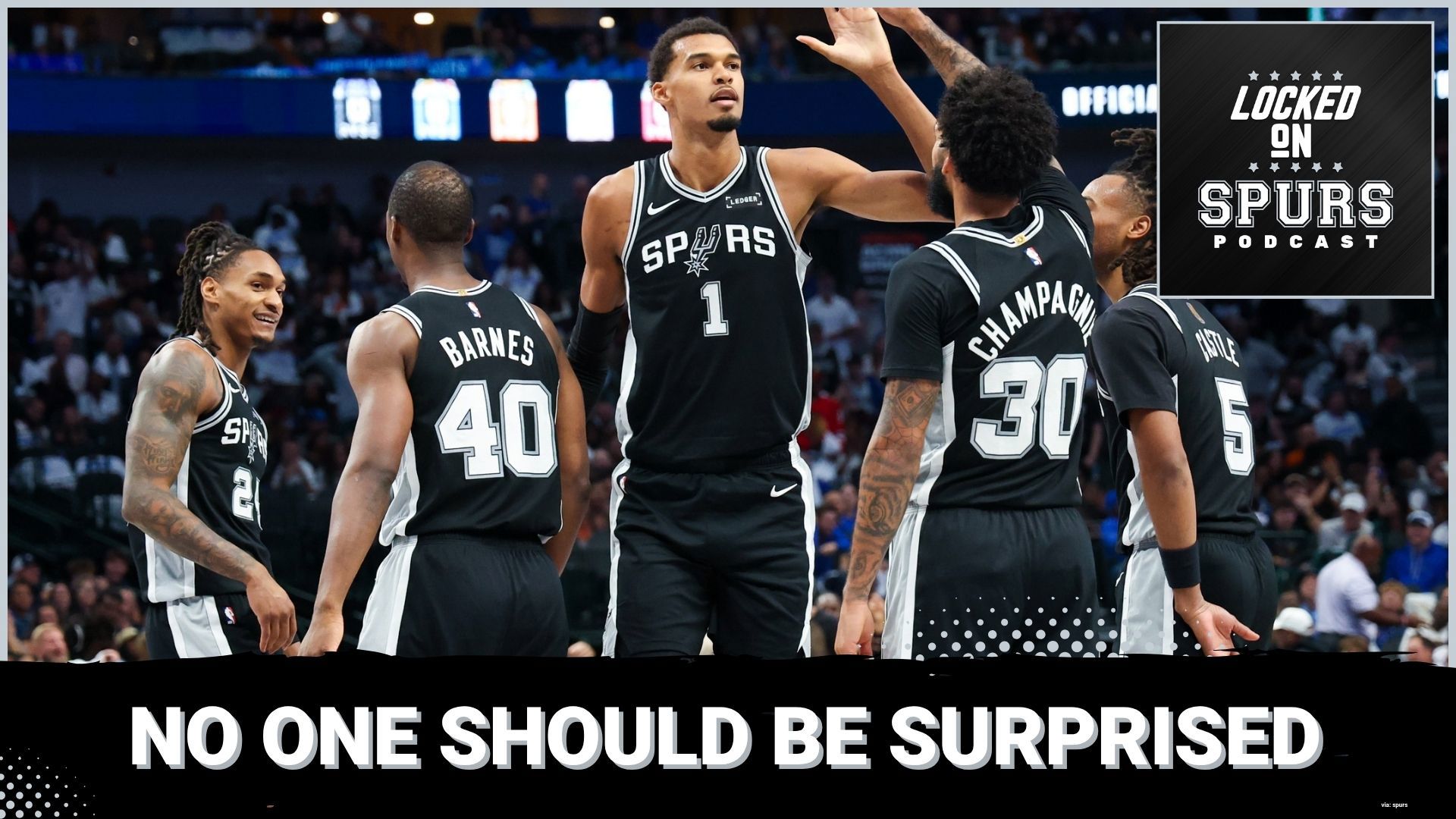 New Spurs NBA Cup court revealed; Fox surprises fans with free sneakers ...