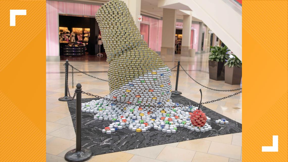Fun competition creating art from canned goods | kens5.com