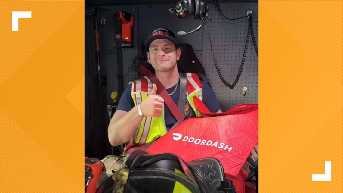 Converse firefighters finish DoorDash delivery after driver involved in ...