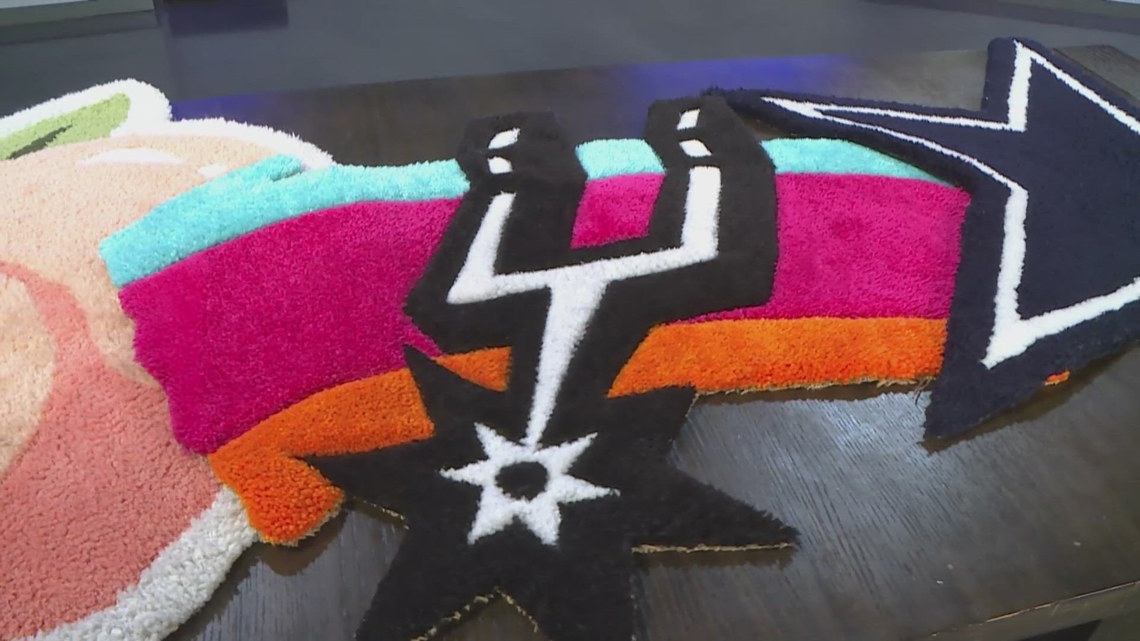 Handmade custom Spurs rugs from 10 Thirty Seven | Great Day SA | kens5.com