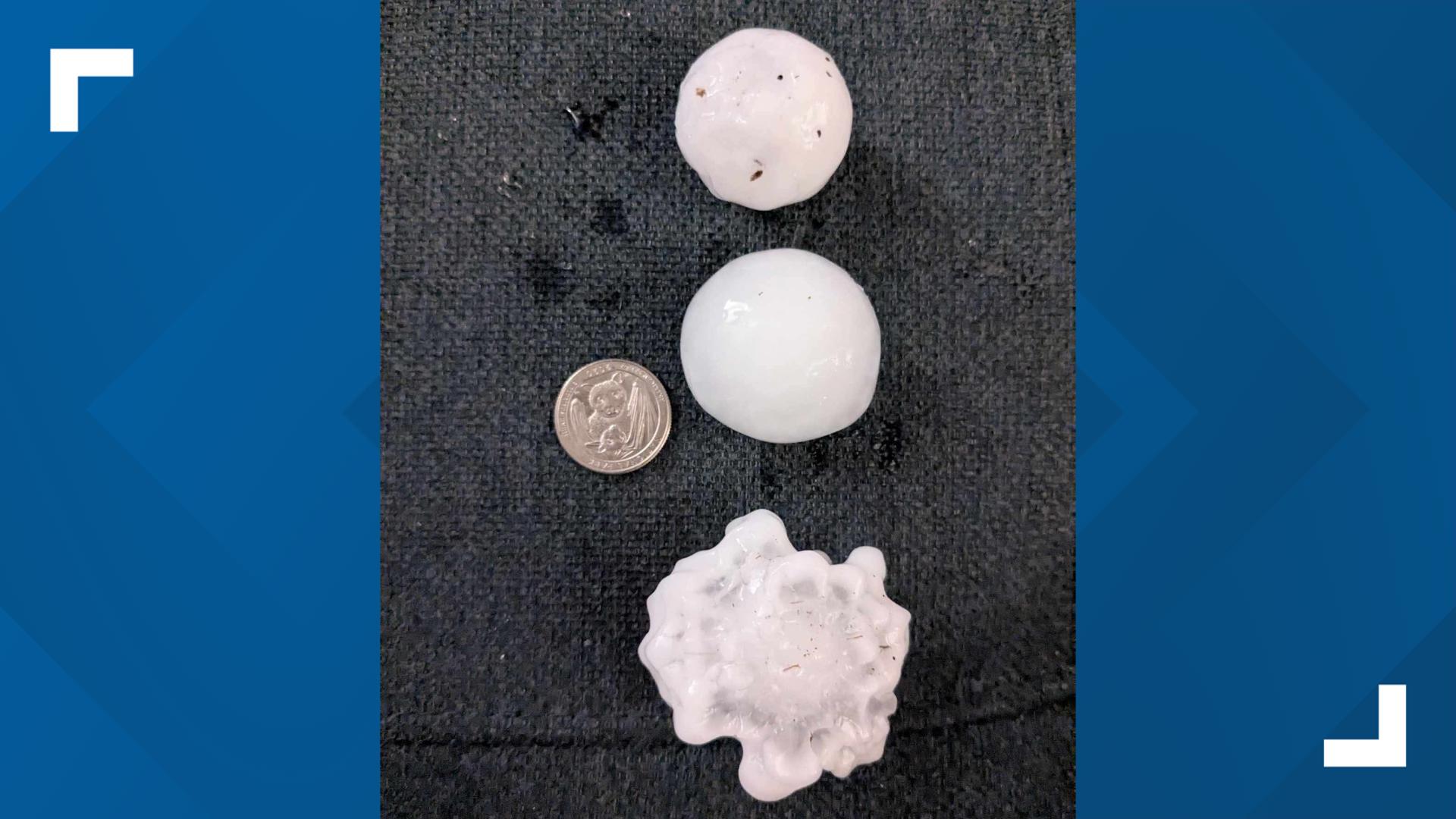 San Antonio Weather: See the large hail that storms brought to South ...