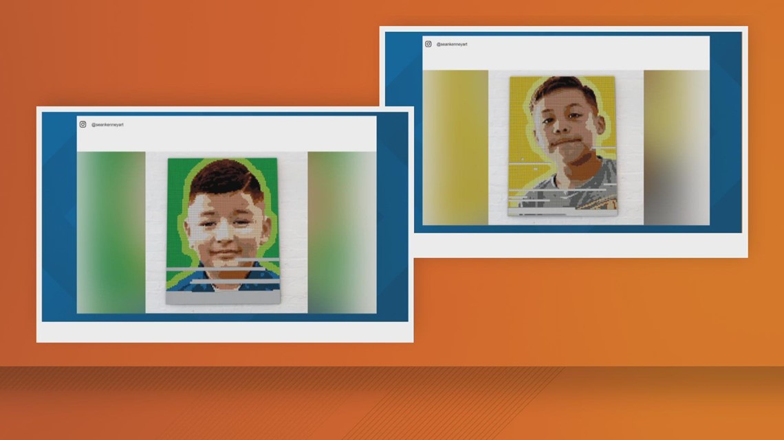 Artist creates portraits of Uvalde victims using LEGOs | kens5.com