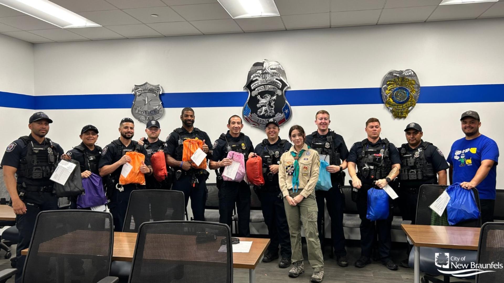 New Braunfels Eagle Scouts equips police with sensory kits for autism ...