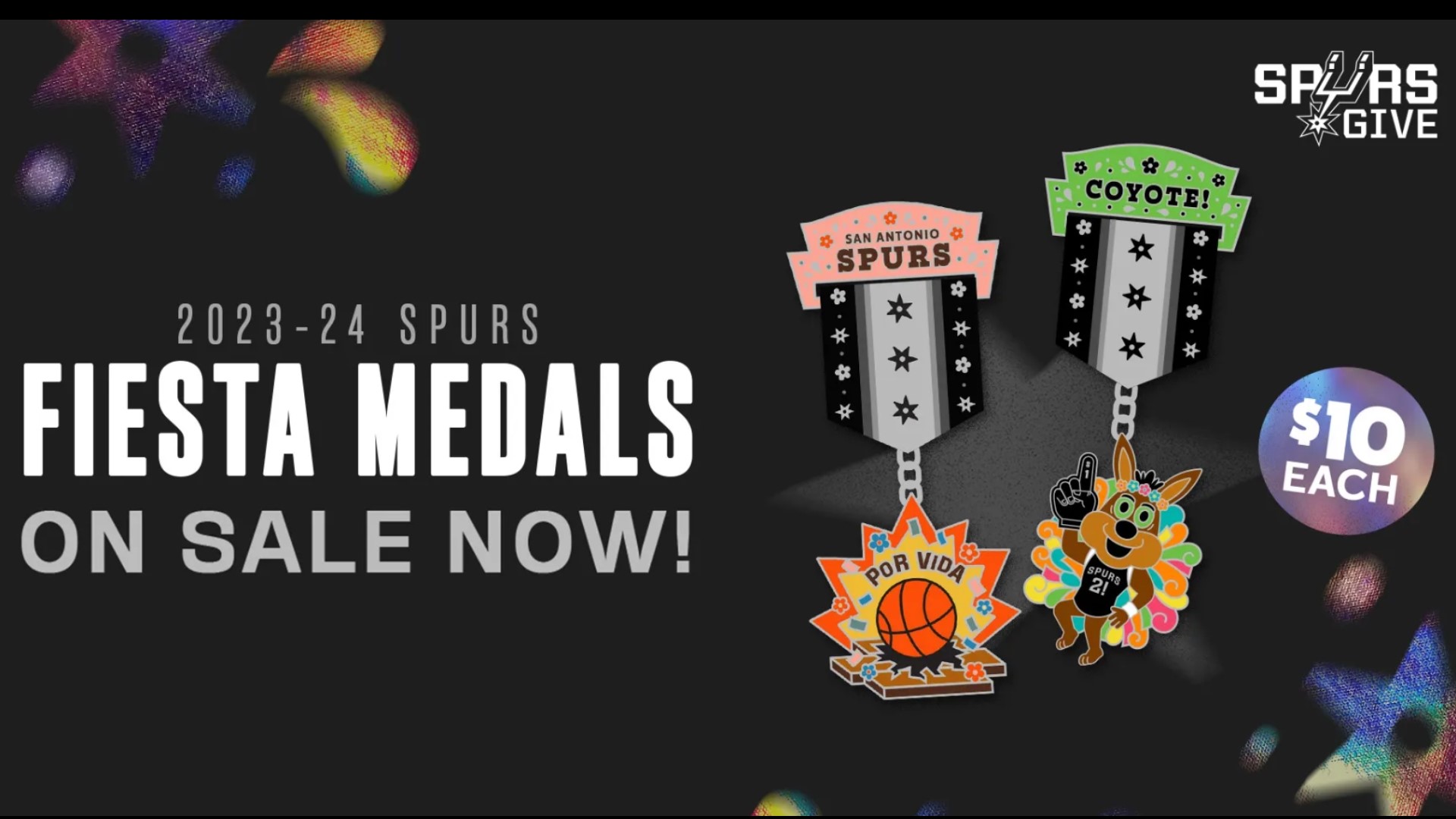 ¡Viva Spurs! New Fiesta medals released features Coyote wearing flower ...