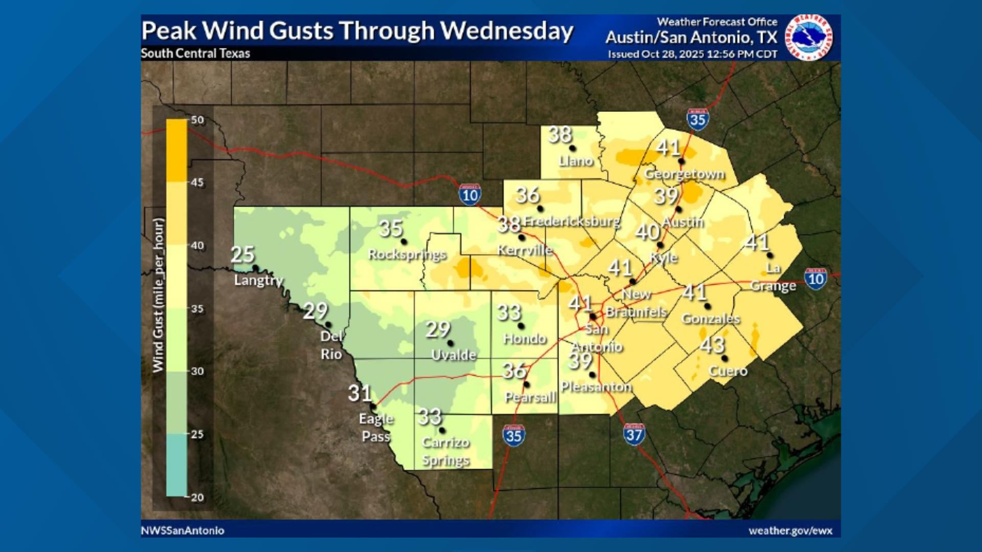 Critical fire weather conditions expected for south-central Texas ...