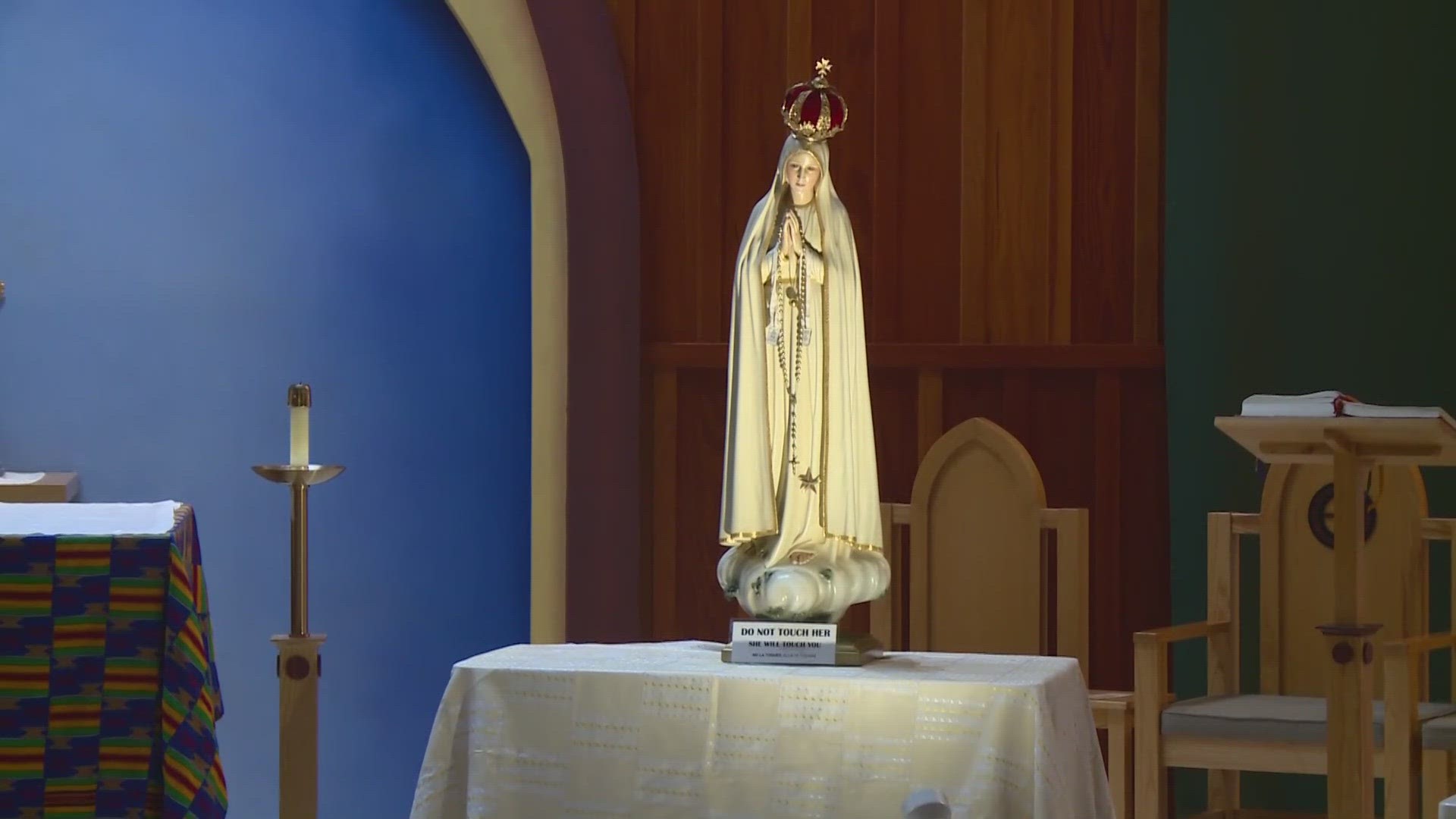 Our Lady of Fatima Pilgrimage on display at local church | kens5.com