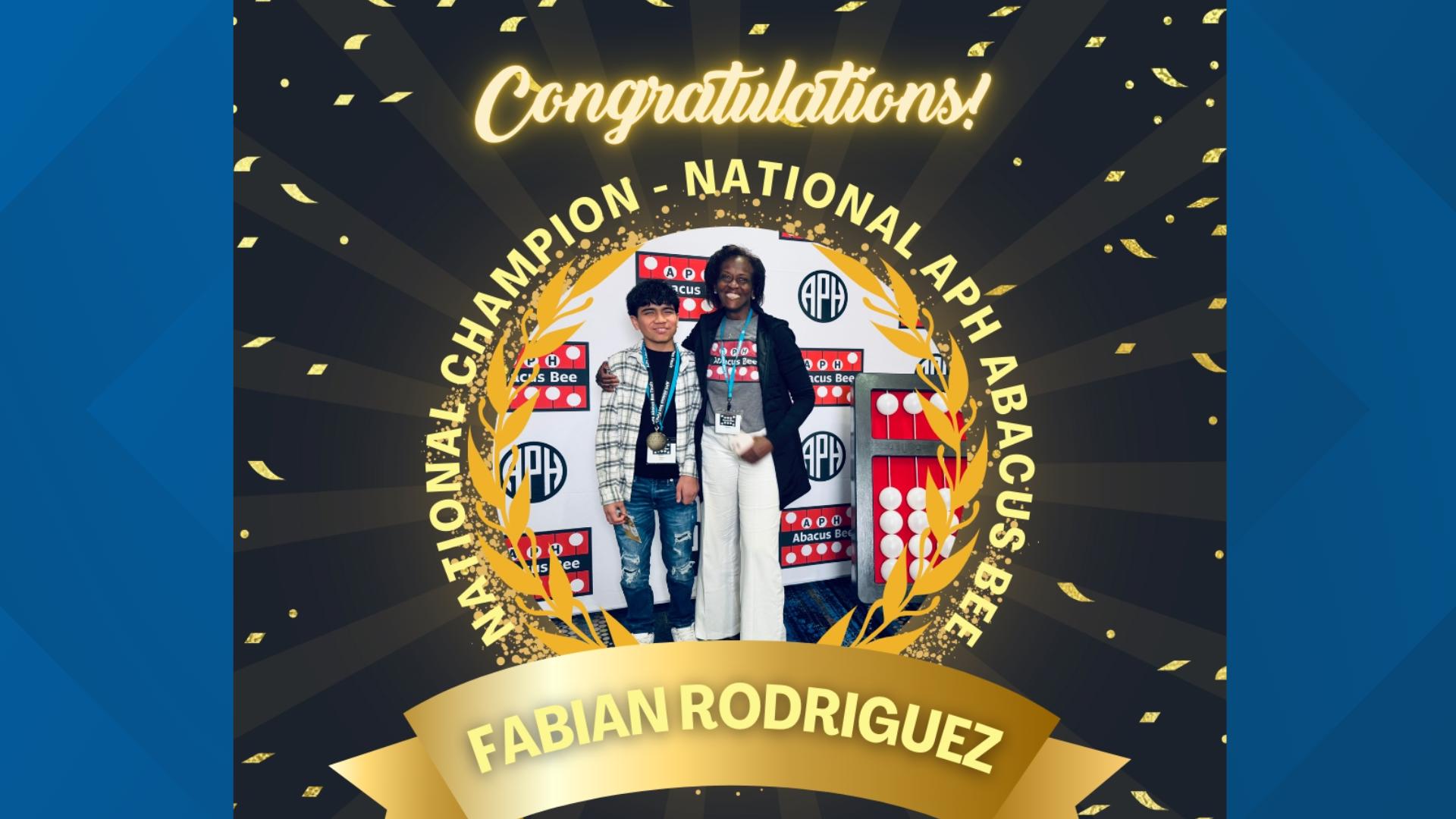 Texas student Fabian Rodriguez wins National Abacus Bee Championship ...