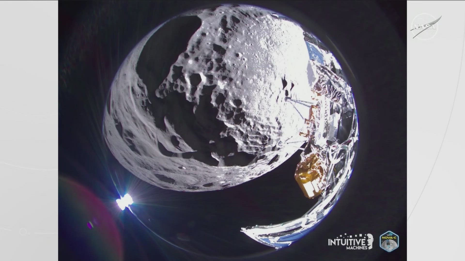 Houston-based company Intuitive Machines lands spacecraft on moon ...