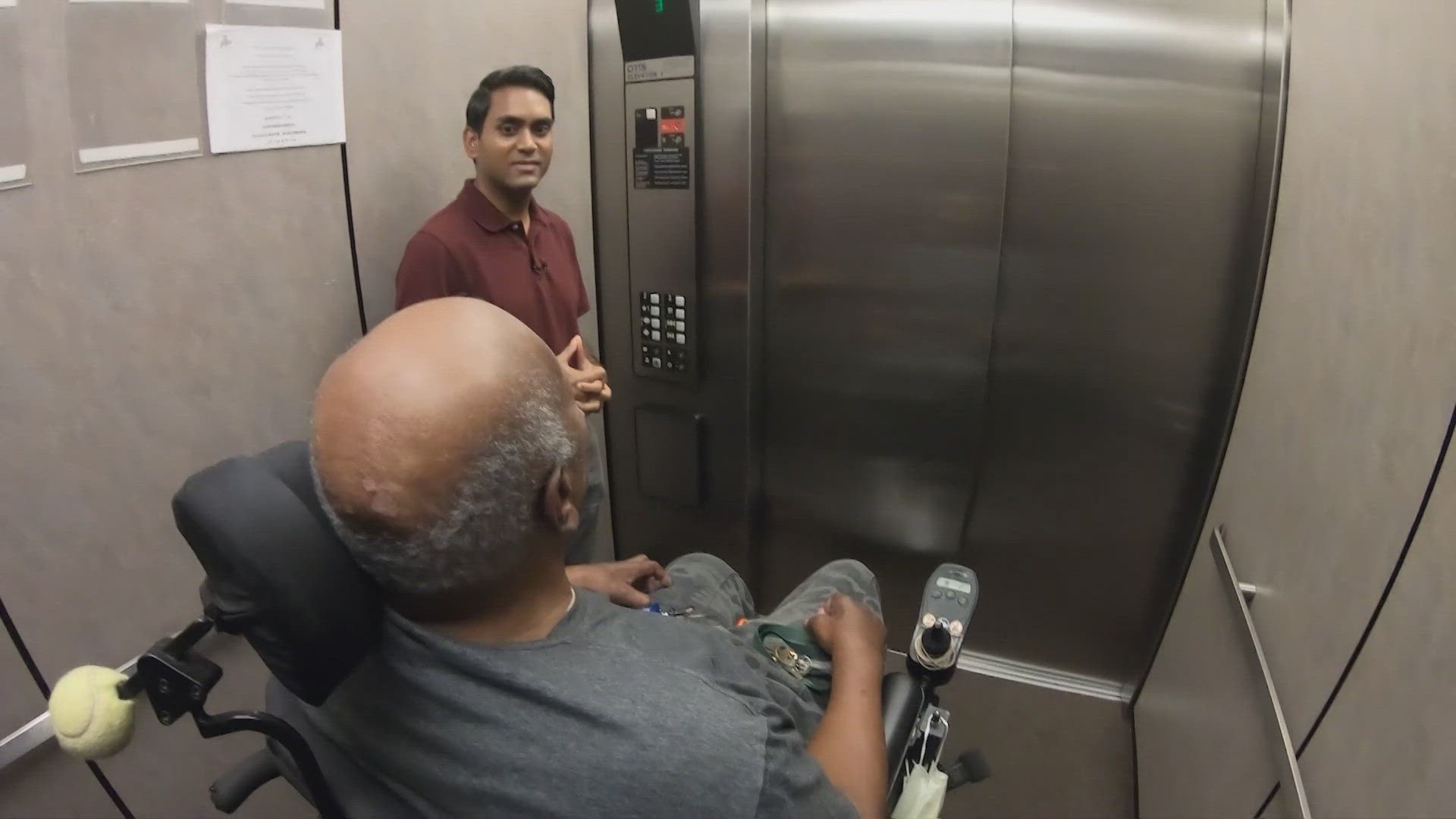 Former Oilers player finds relief as elevator repaired | kens5.com