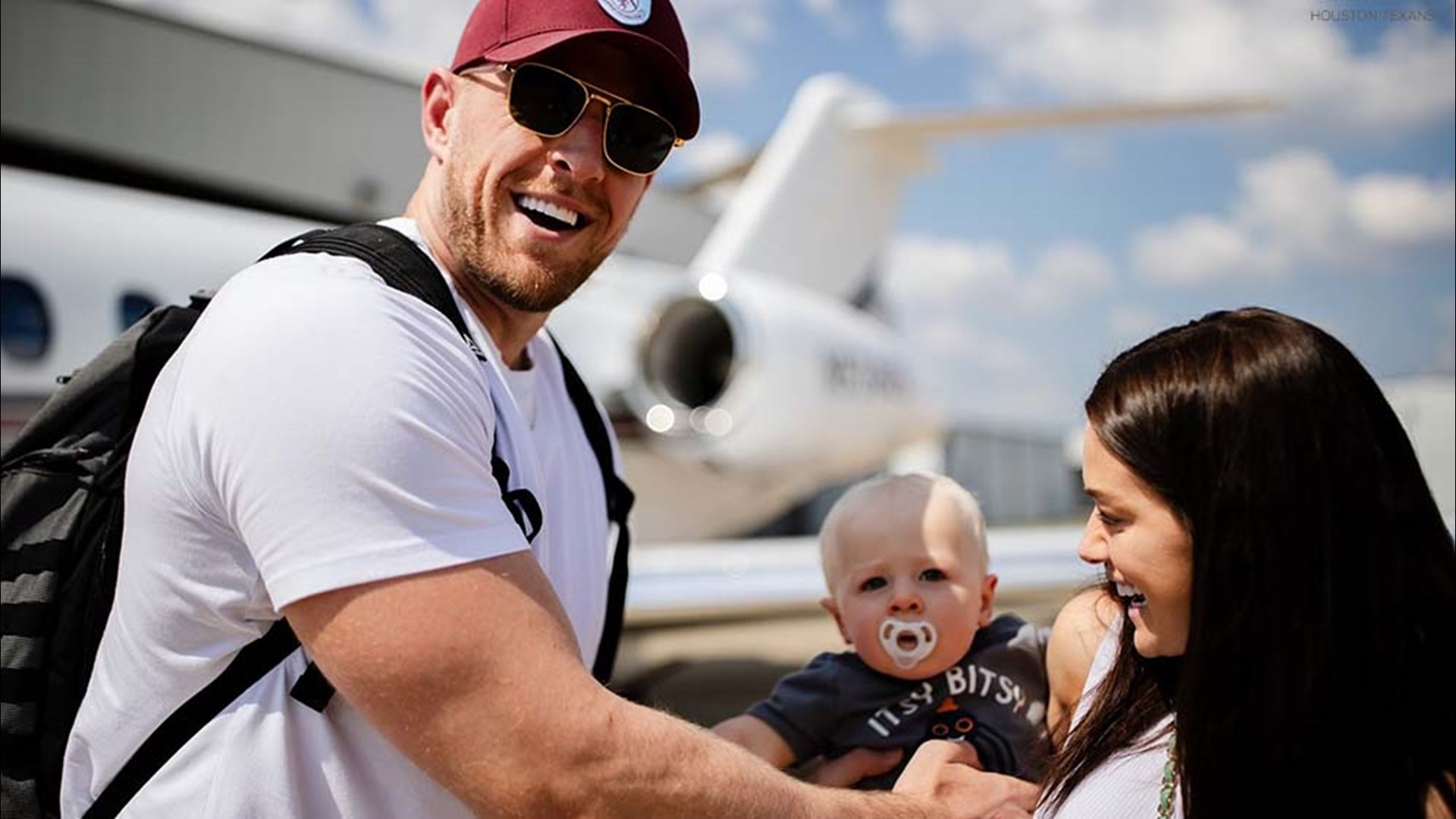 J.J. Watt arrives in Houston for Sunday's Ring of Honor induction ...