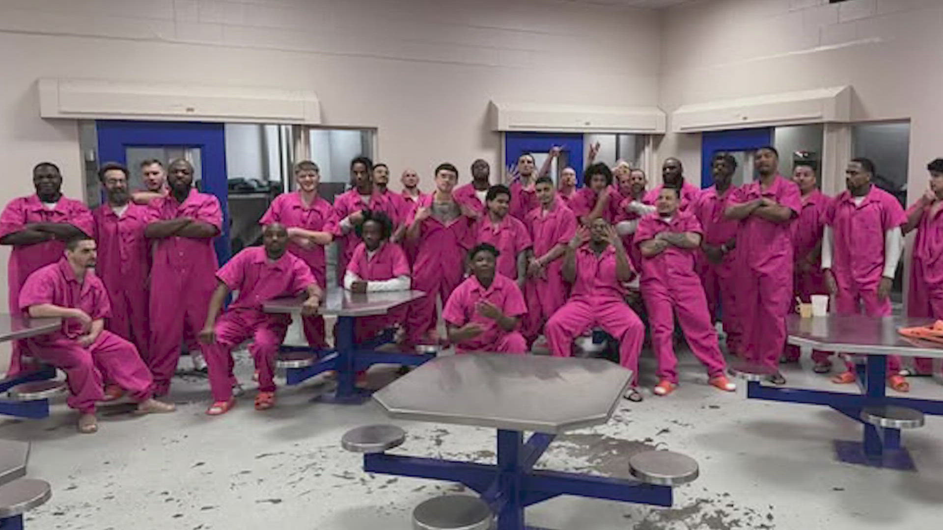 Texas jail switches to pink jumpsuits for inmates | kens5.com