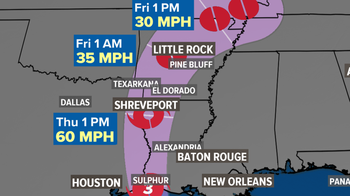 Hurricane Laura: Updated position, radar and forecast | kens5.com