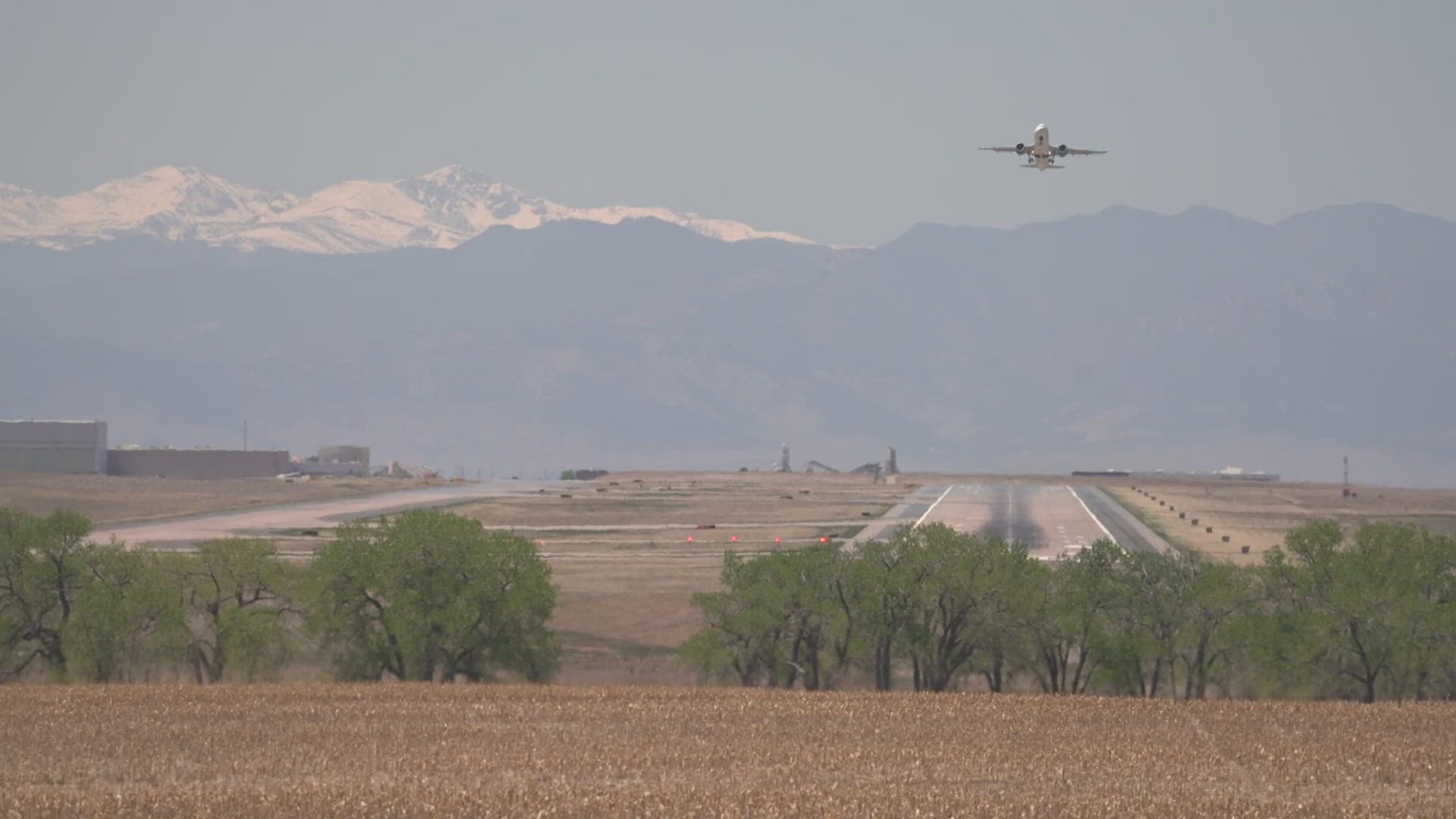 When a person walked across the Denver airport runway during takeoff ...