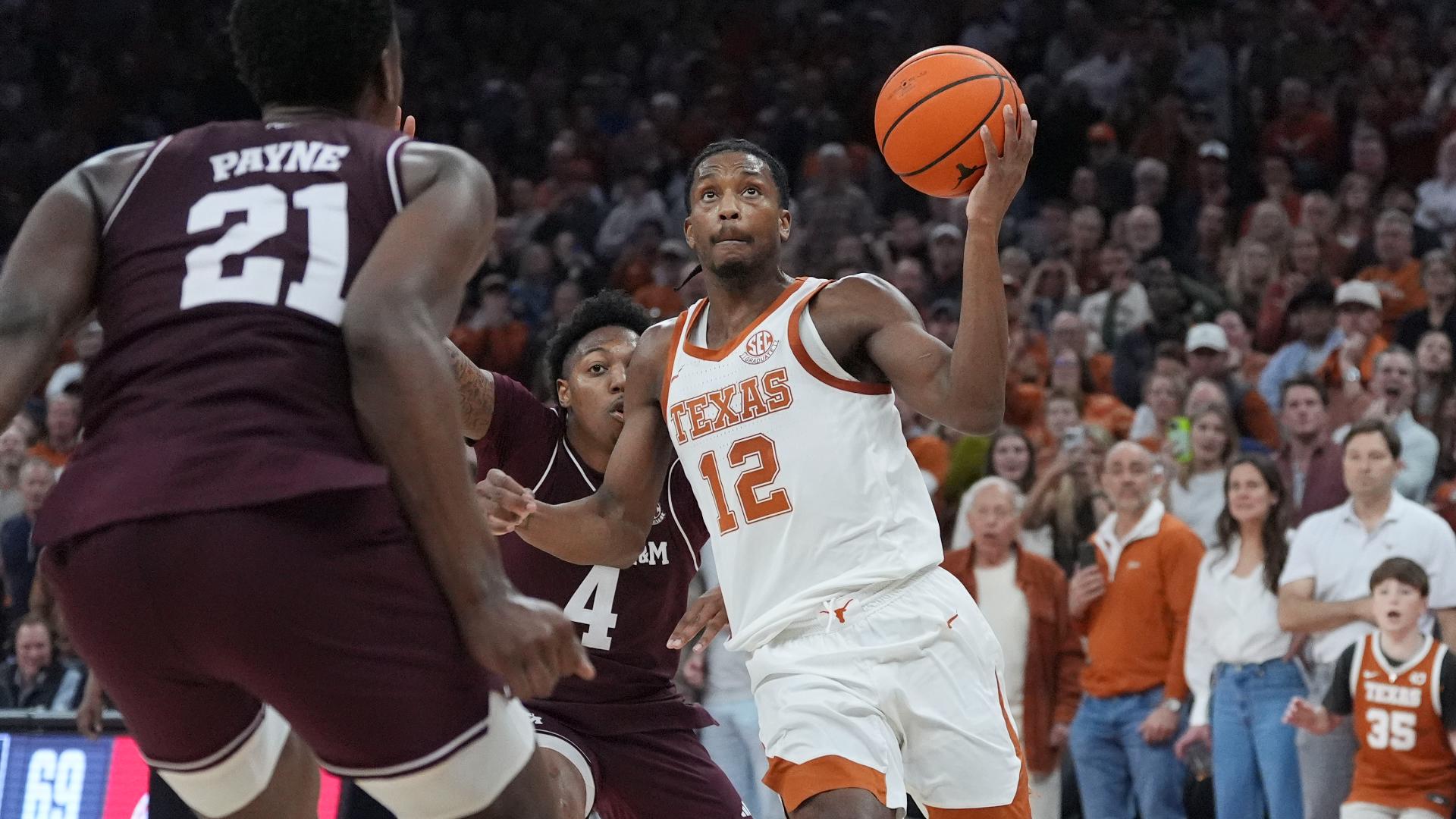 Texas basketball tops Texas A&M after go ahead basket with 3 seconds ...